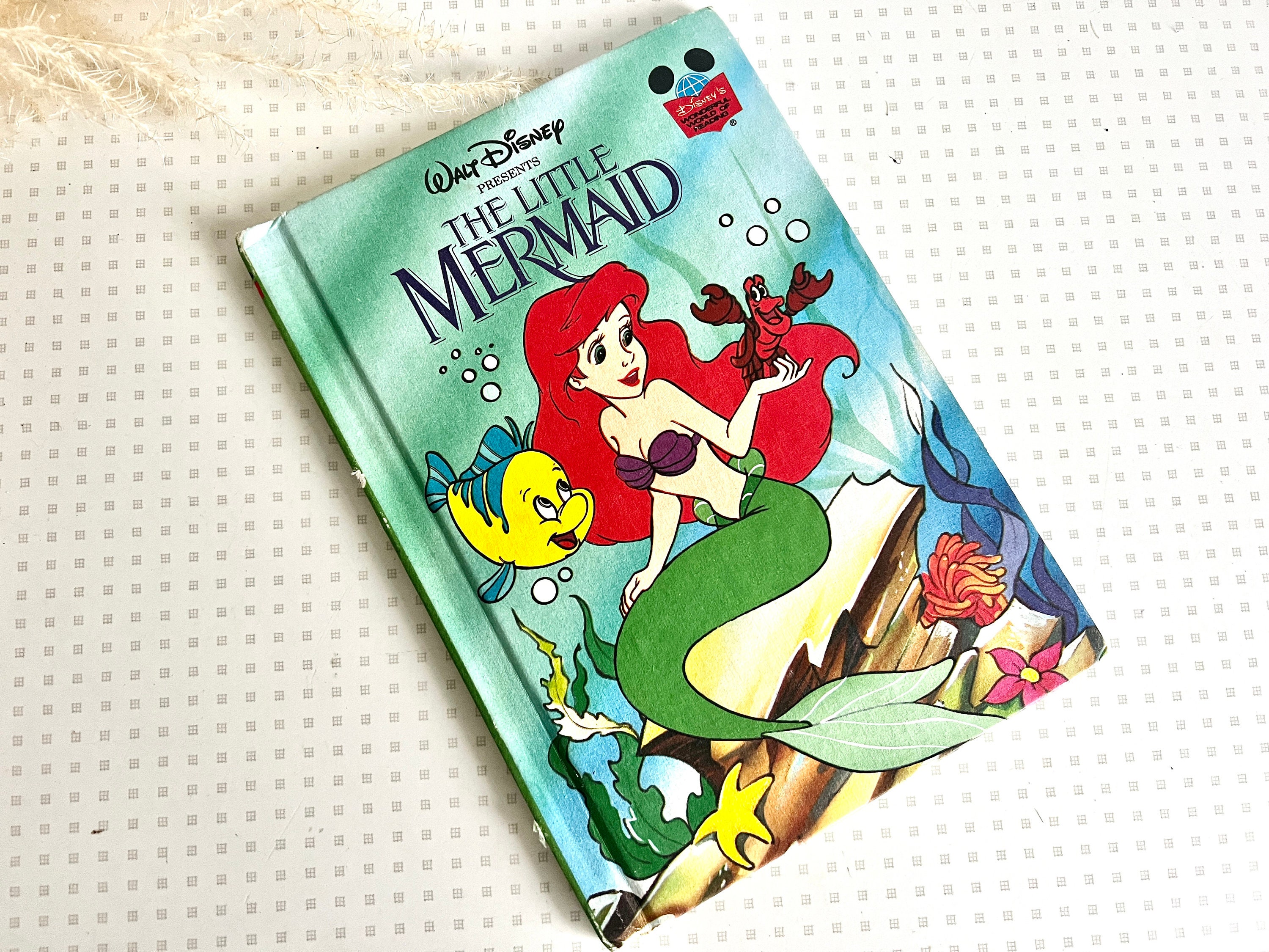 Vintage Walt Disney the Little Mermaid Book 1992 - Etsy