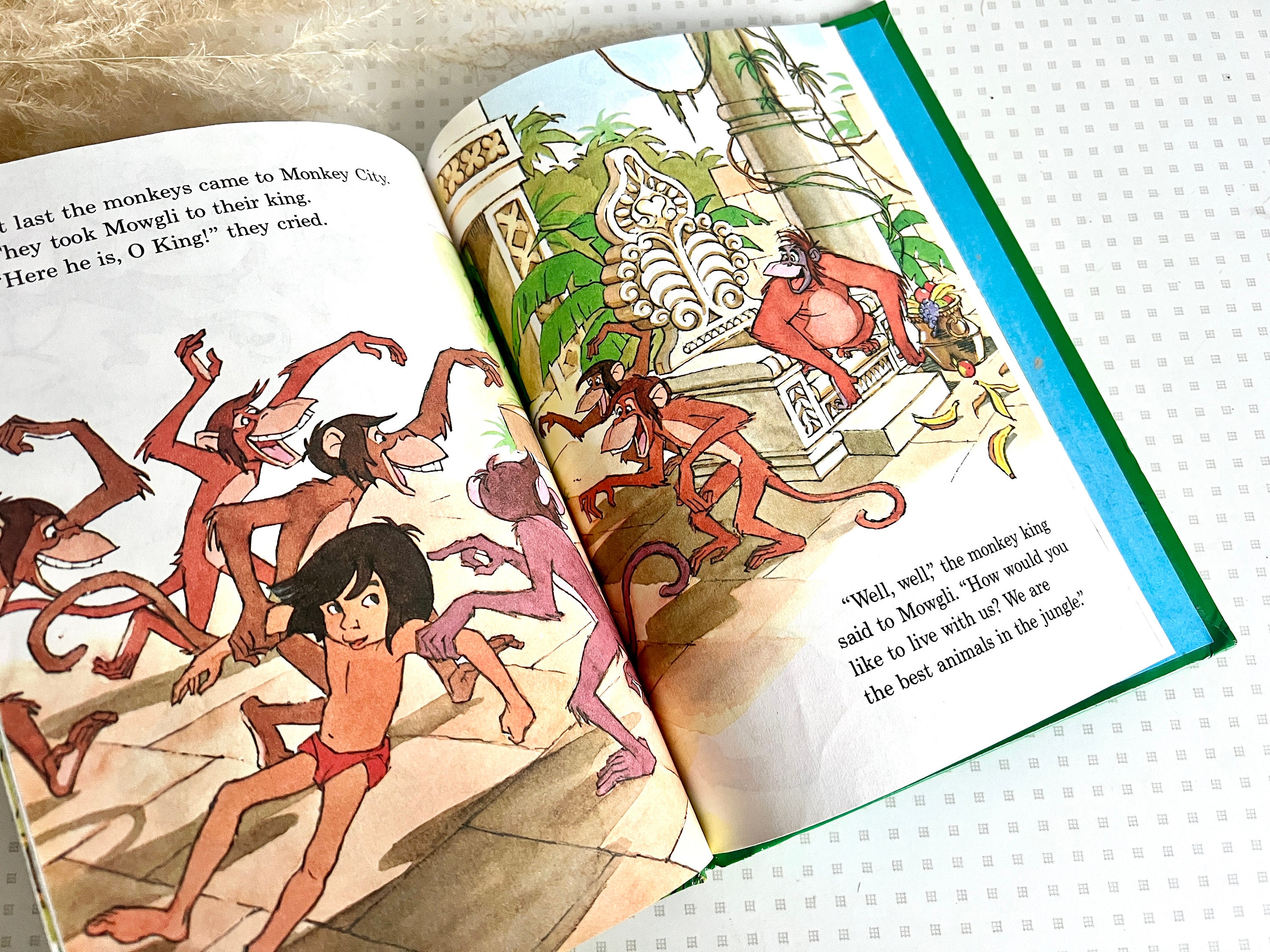 Vintage Walt Disney Mowgli and Kaa the Python Book From 1981 - Etsy UK