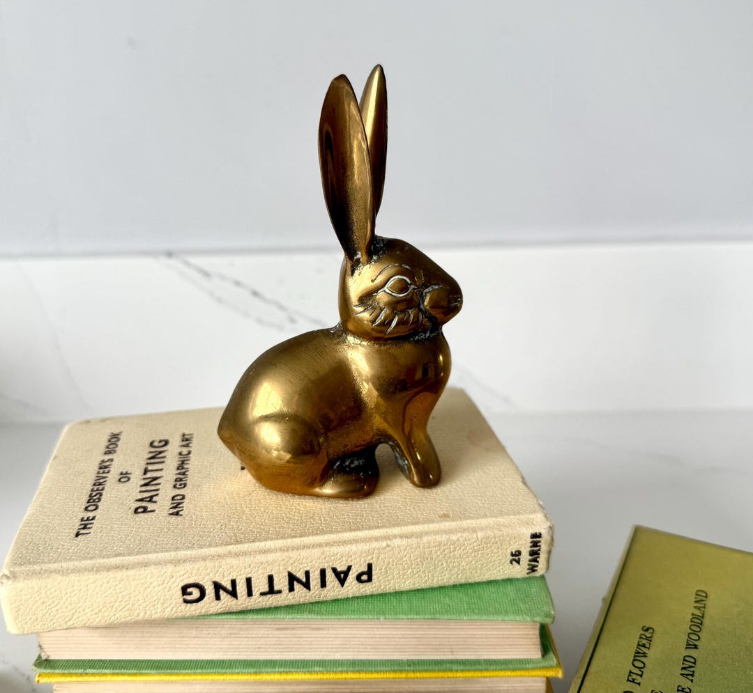 Vintage Heavy Brass Rabbit Figurine or Ornament From the 1950s - Etsy