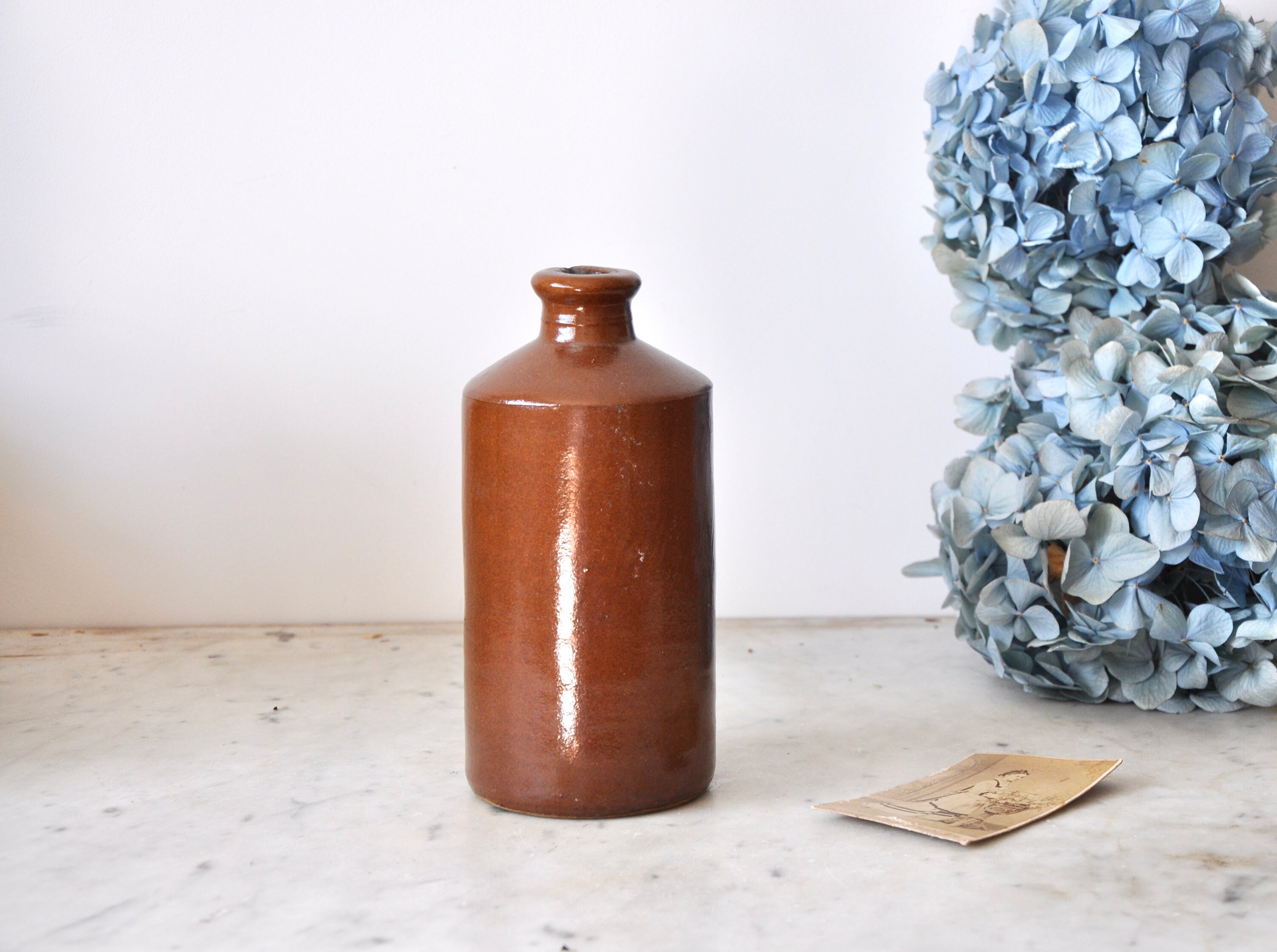 Vintage Rare Pottery Stephen's Blue Black Fluid Ink Bottle | Etsy UK