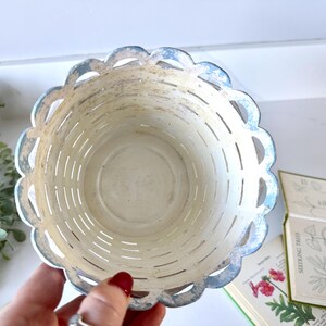 Vintage Dialene Pale Blue Plastic Woven Plant Pot or Planter From the ...