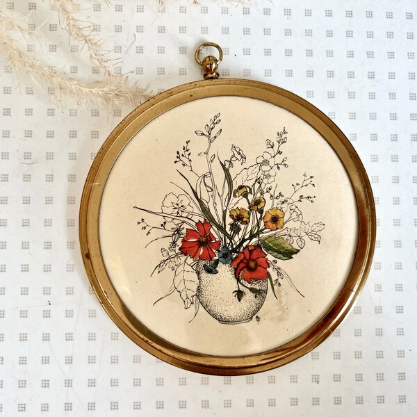 Round Brass Picture Frame - Etsy