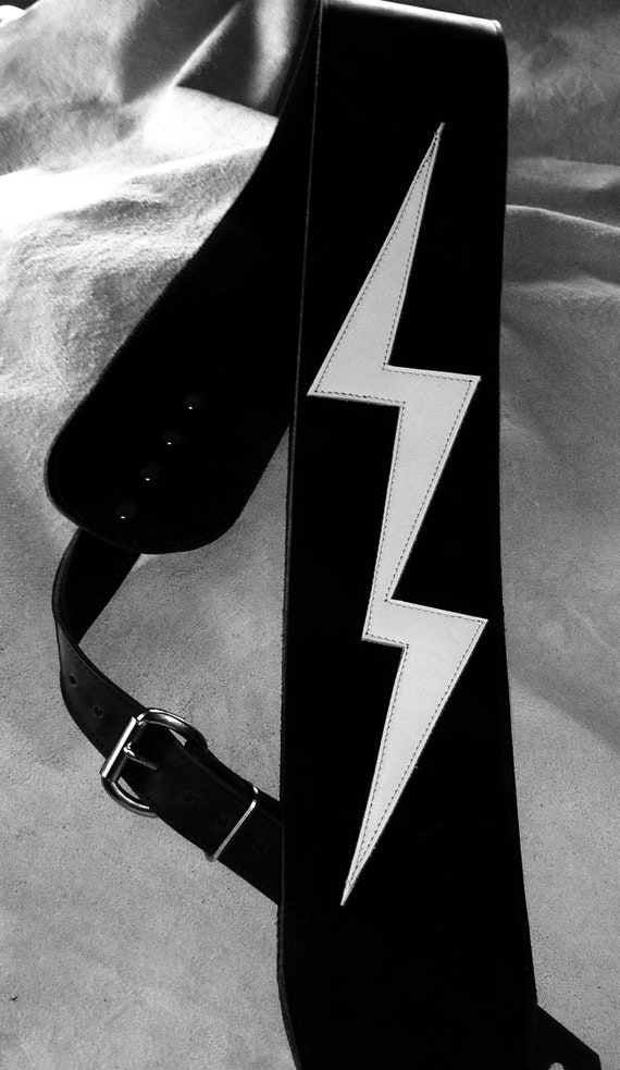Lightning Bolt Guitar Strap - Etsy