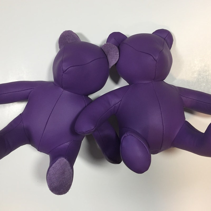 Leather Teddy Bear - Etsy