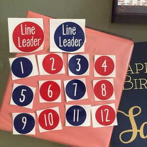 Number Line up Spots | Colored Number Line up Spots | Classroom Line ...