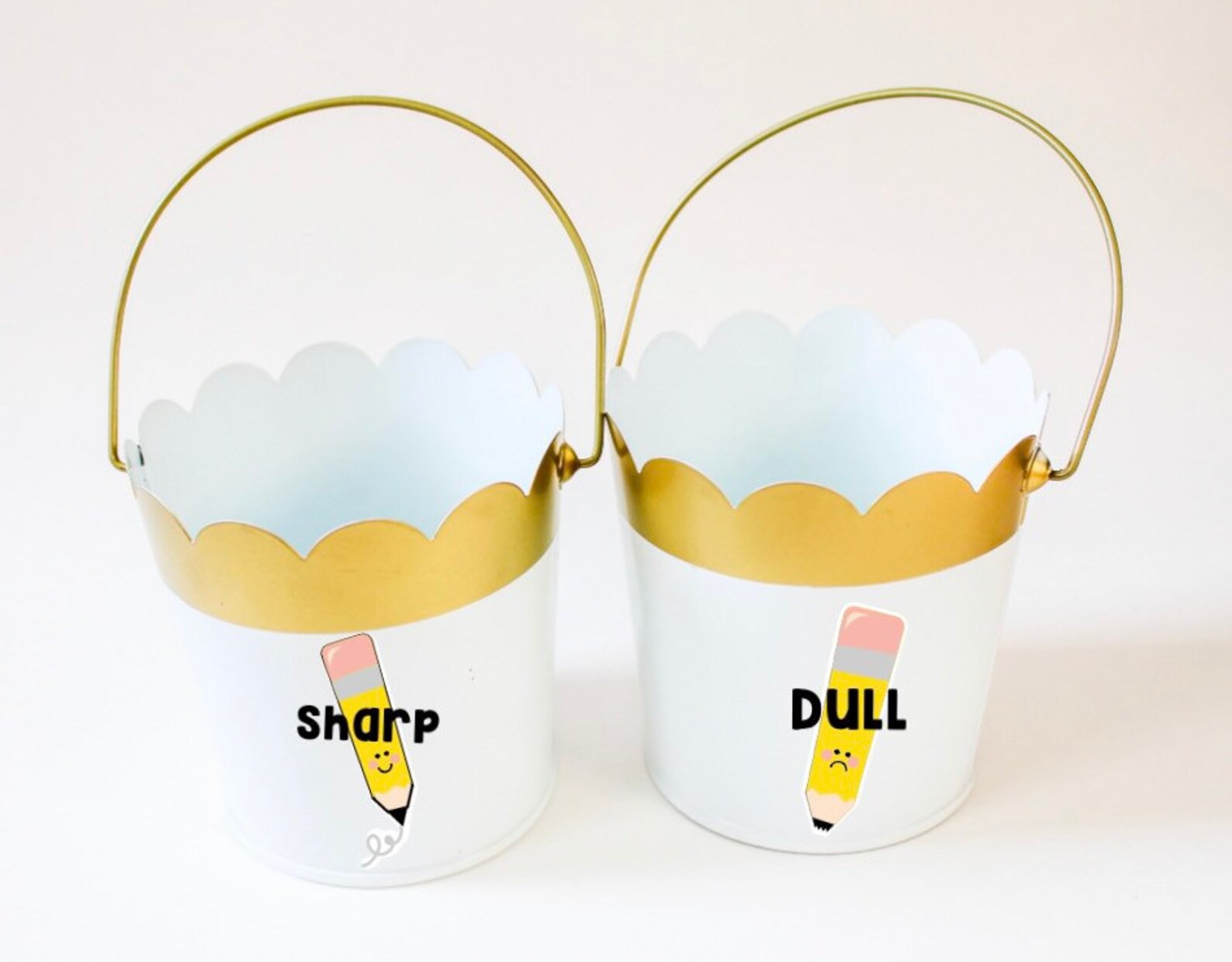 Music Teacher Pencil Cups. Sharp and Flat Pencil Tins - Etsy