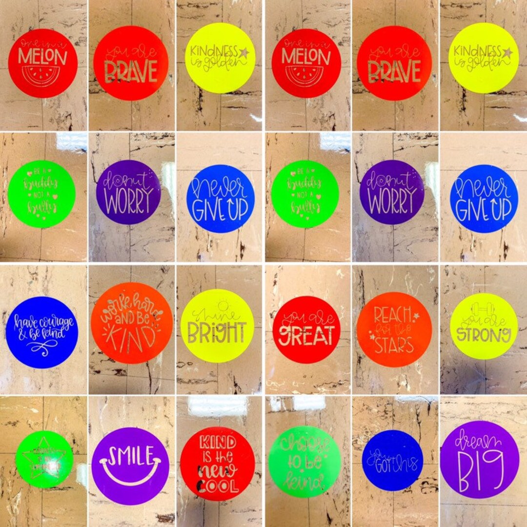 Motivational Line up Stickers - Etsy