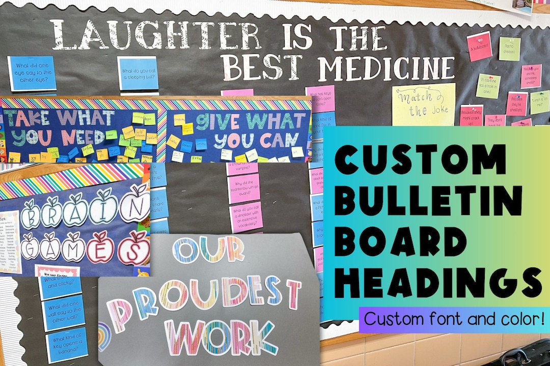 Custom Bulletin Board Headings | Custom Bulletin Board Letters ...