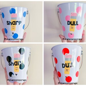 Pencil Cups-dull and Sharp | Classroom Pencil Tins | Dull and Sharp ...
