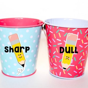 Music Teacher Pencil Cups. Sharp and Flat Pencil Tins - Etsy