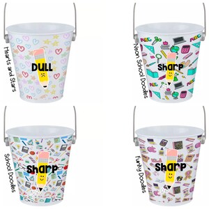 Pencil Cups-dull and Sharp | Classroom Pencil Tins | Dull and Sharp ...