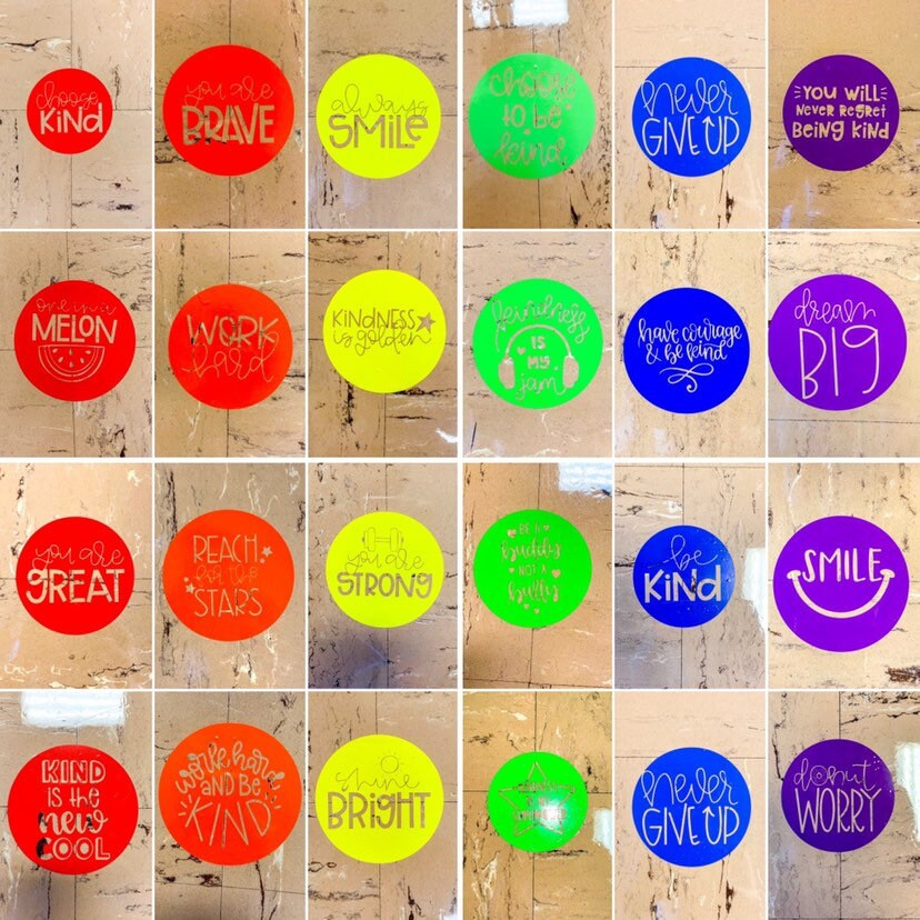 Motivational Line up Stickers- RAINBOW - Etsy