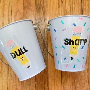 Pencil Cups-dull and Sharp | Classroom Pencil Tins | Dull and Sharp ...
