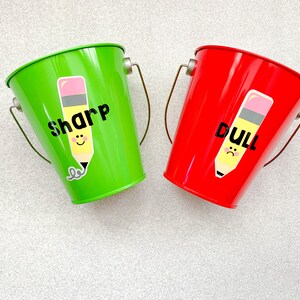 Pencil Cups-dull and Sharp | Classroom Pencil Tins | Dull and Sharp ...
