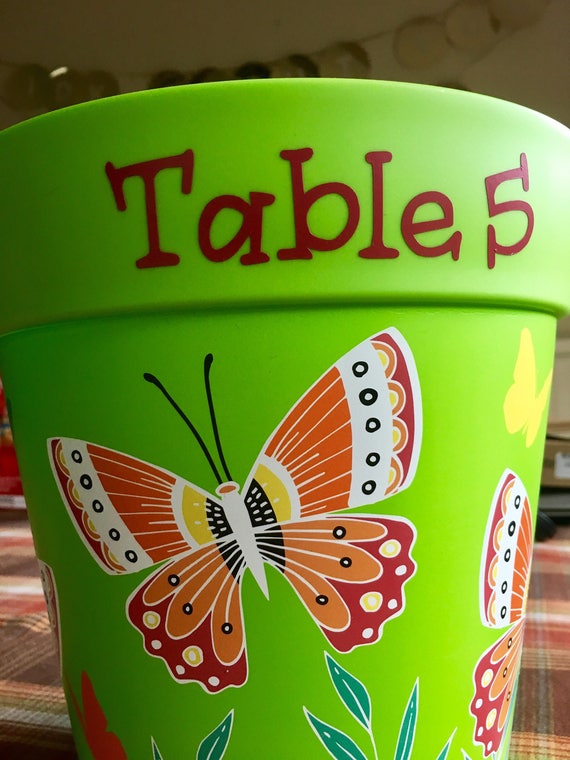 Table Number Vinyl Stickers | Etsy