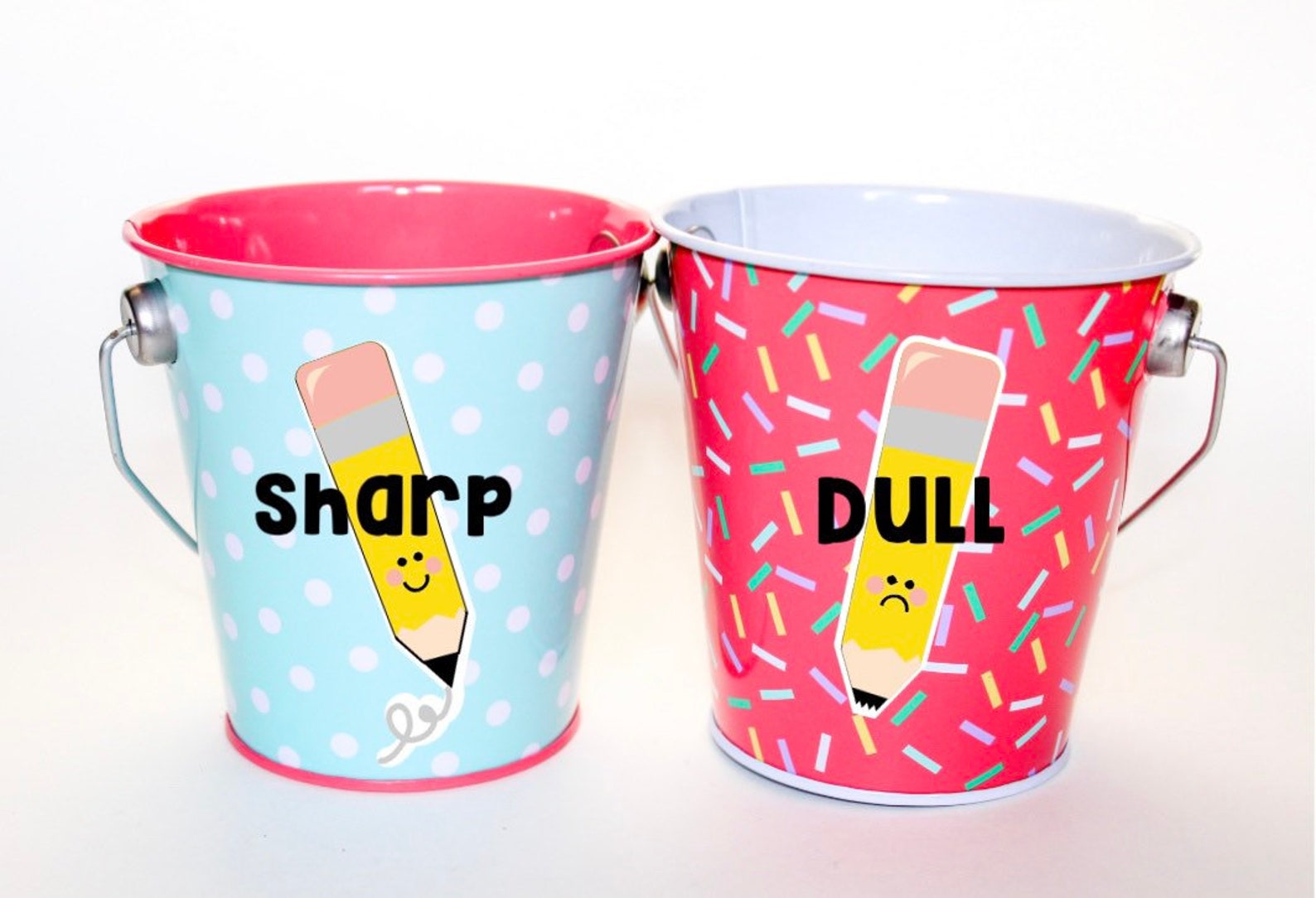 Classroom Pencil Cup Decals | Classroom Pencil Dull and Sharp Decals ...
