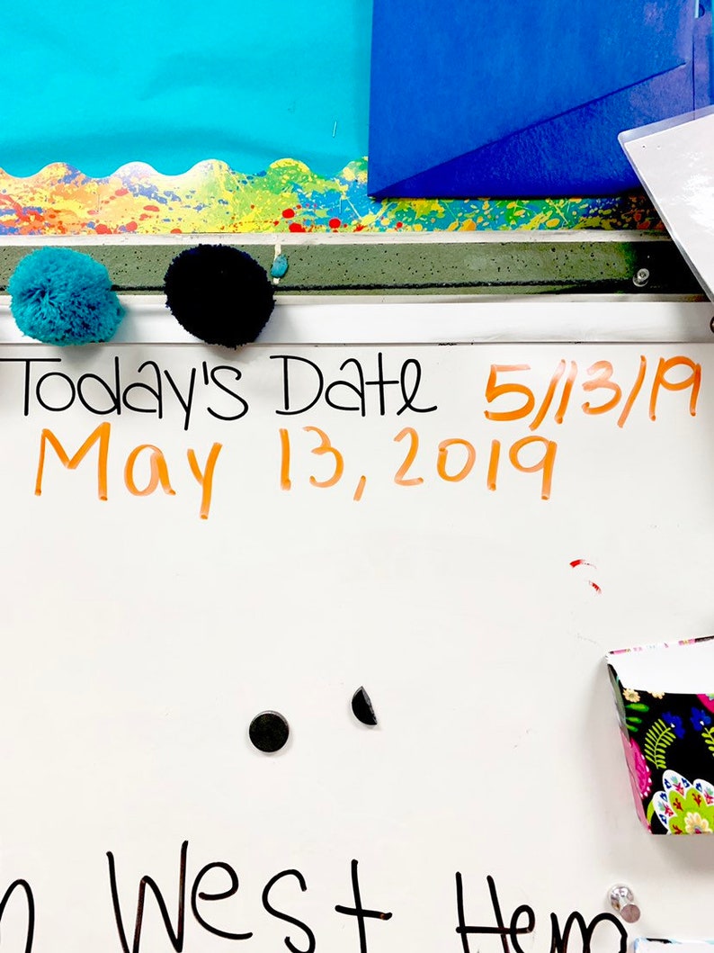 Today's Date Whiteboard Decal - Etsy