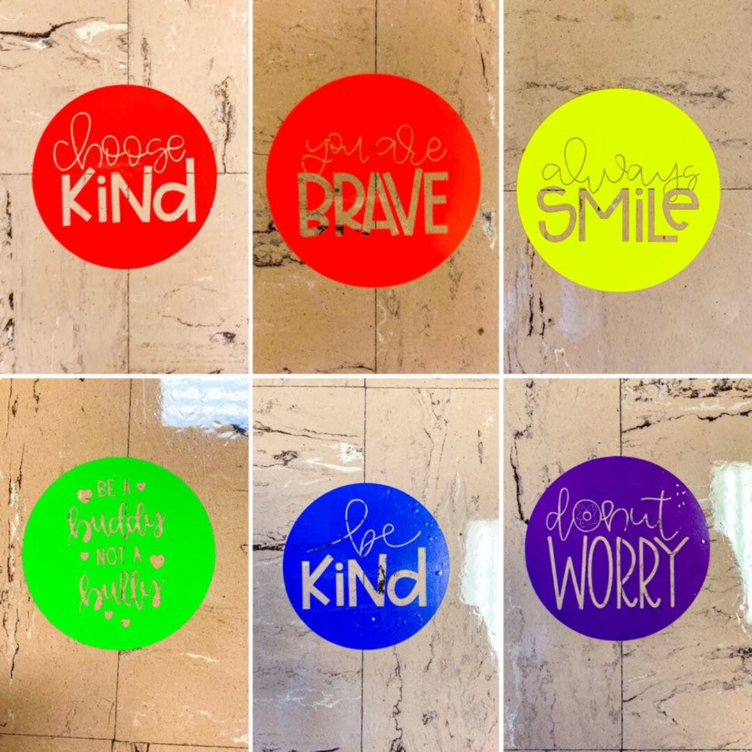 Motivational Line up Stickers- RAINBOW - Etsy