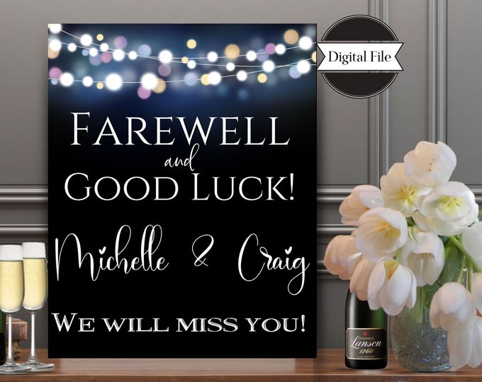 Goodbye Poster Farewell Poster We Will Miss You - Etsy