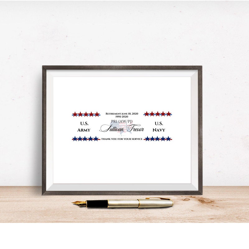 Military Retirement Sign - Etsy