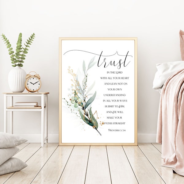 Proverbs 3 5 6 - Etsy