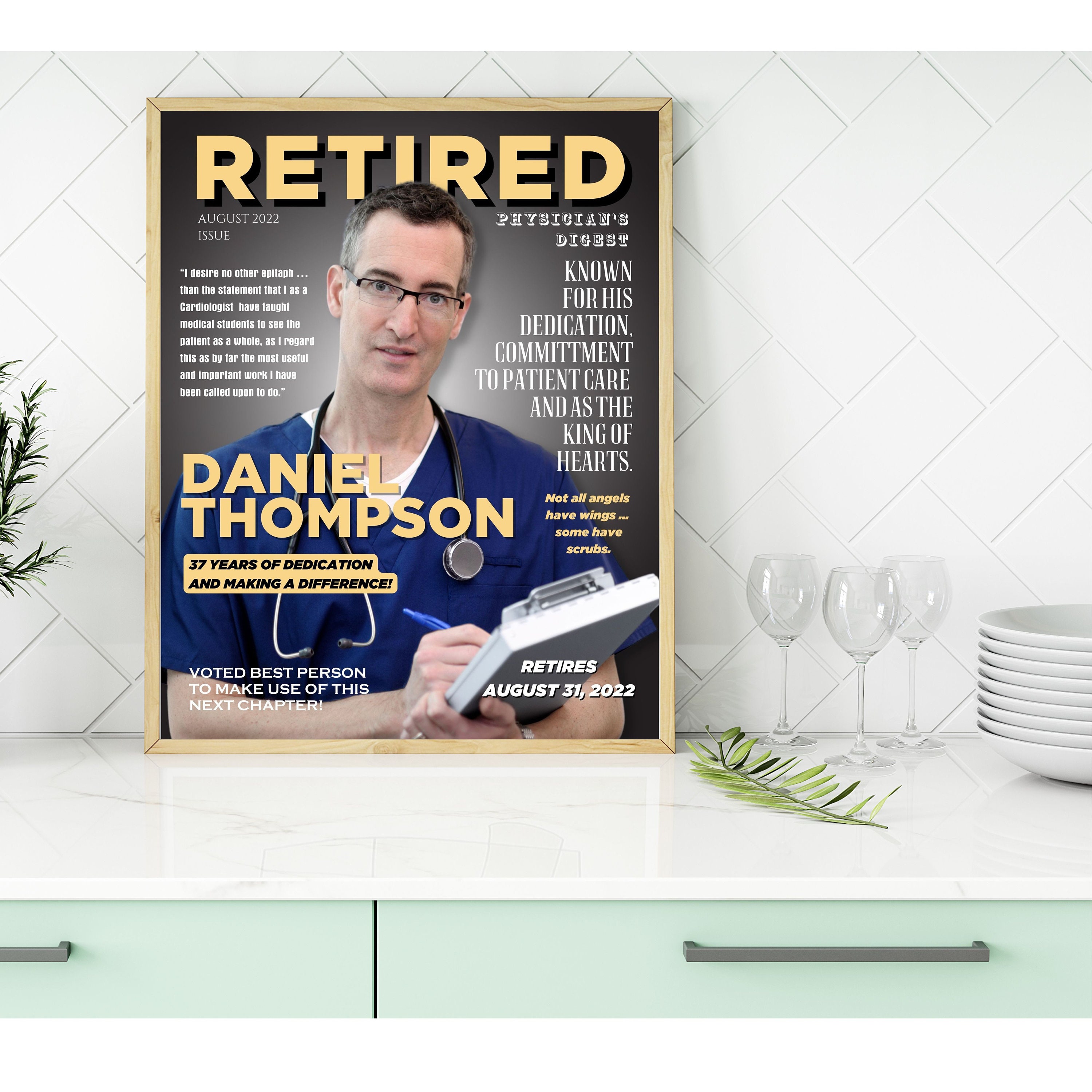 Personalized Photo Retirement Poster for Medical Professional - Etsy