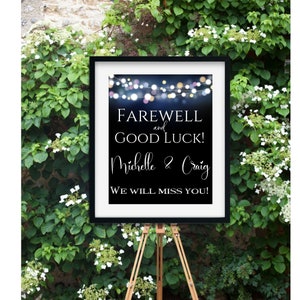 Goodbye Poster, Farewell Poster, We Will Miss You Personalized, DIGITAL ...