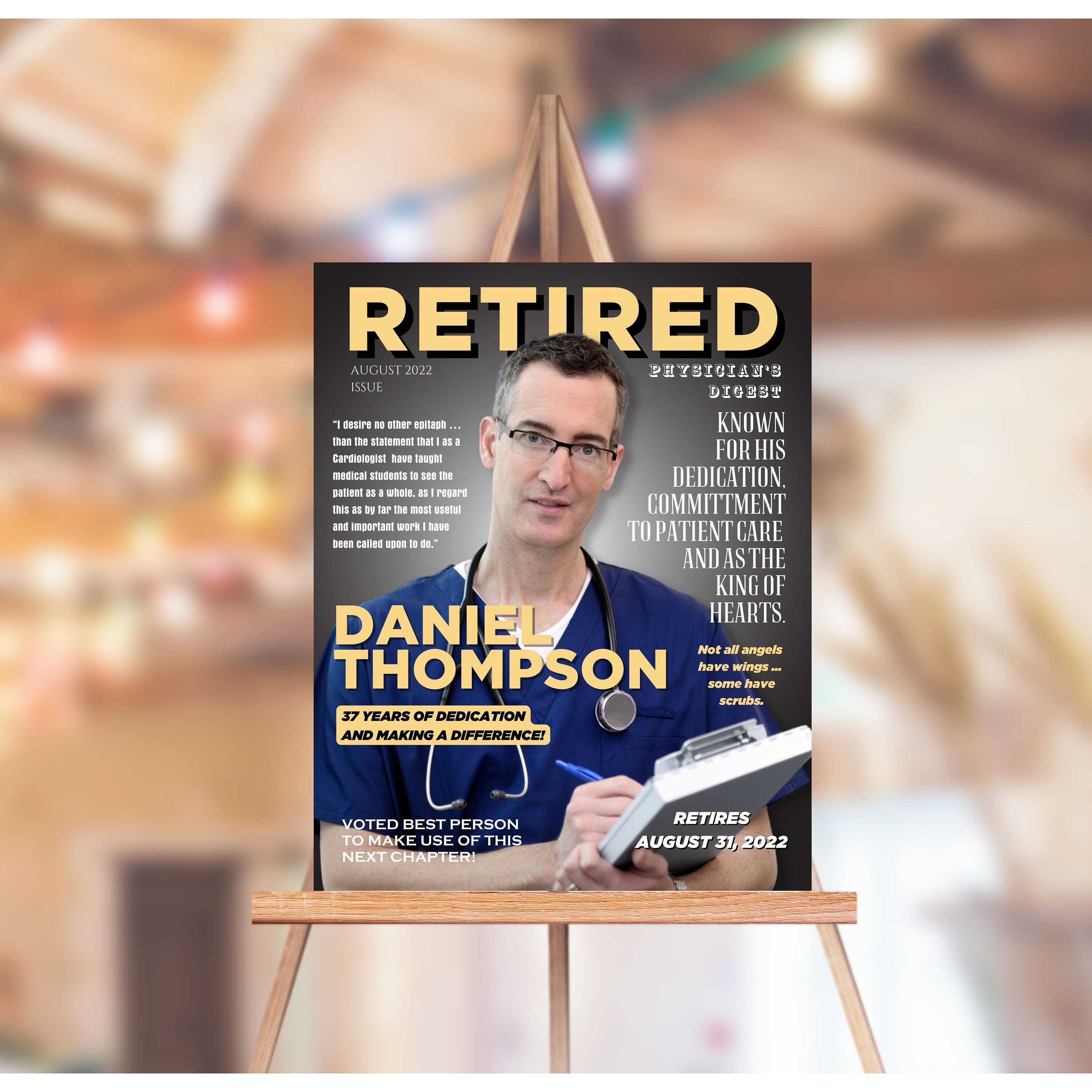 Personalized Photo Retirement Poster for Medical Professional - Etsy