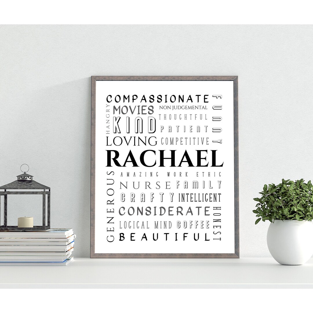 Subway Name Art, Gift Print, Personalized Subway Art Print, Birthday ...