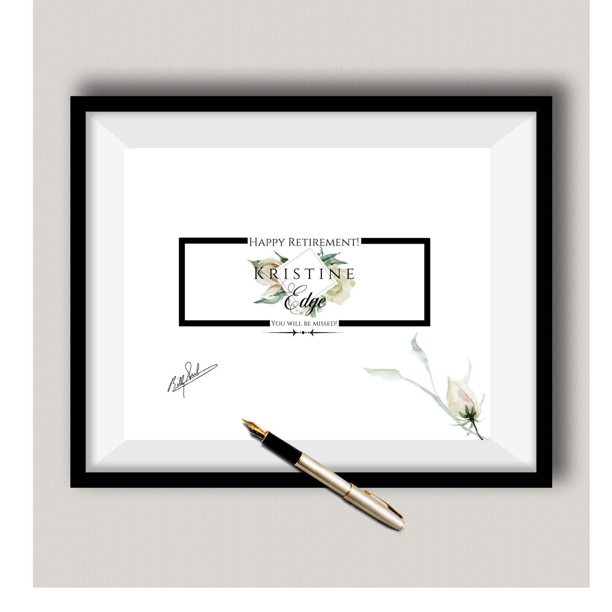 Retirement Party Signature Poster Retirement Gift | Etsy