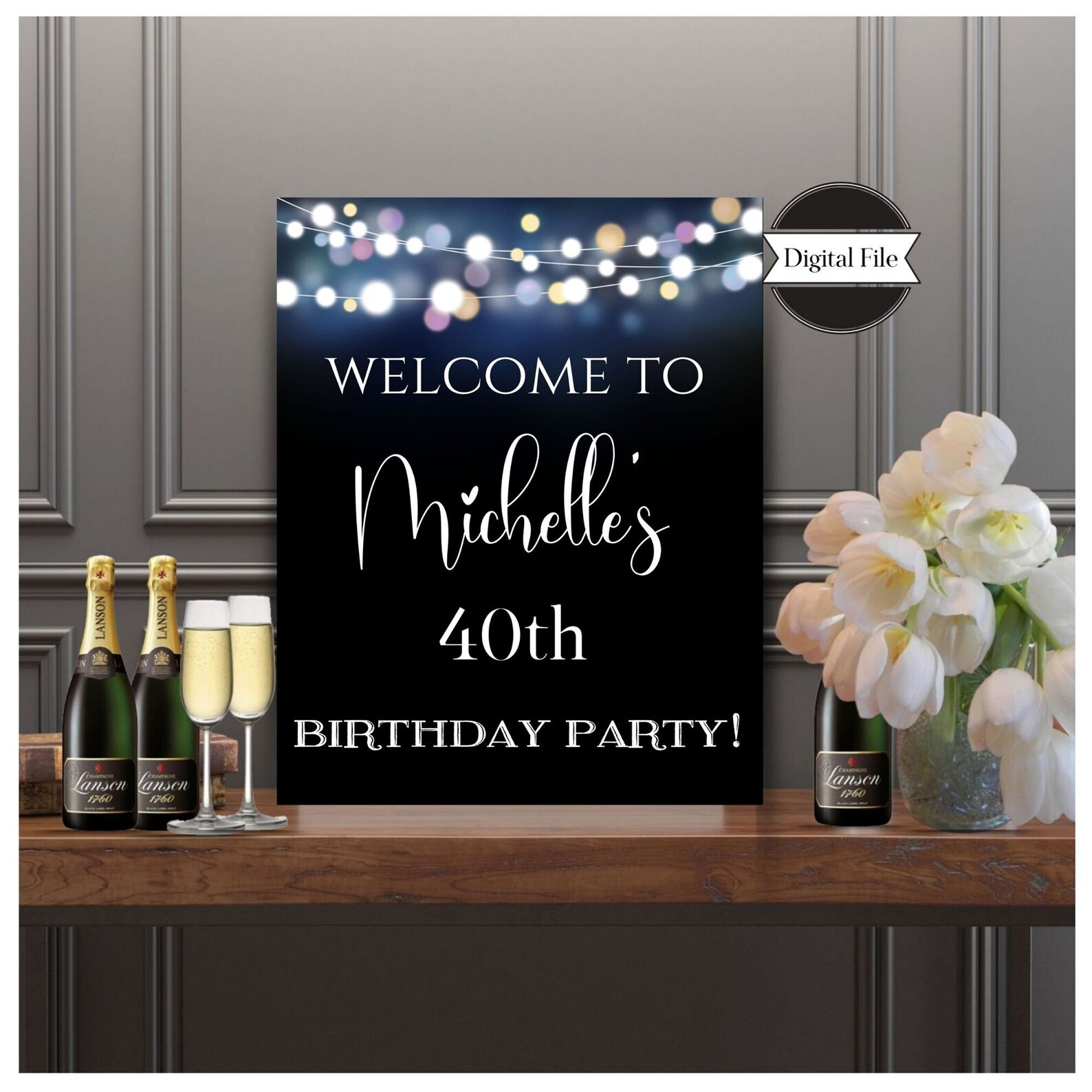 Birthday Party Welcome Poster Entrance Sign Entrance Poster - Etsy