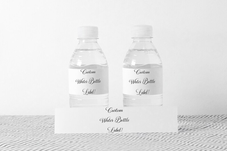 Personalized Water Bottle Labels Custom Water Bottle Labels | Etsy