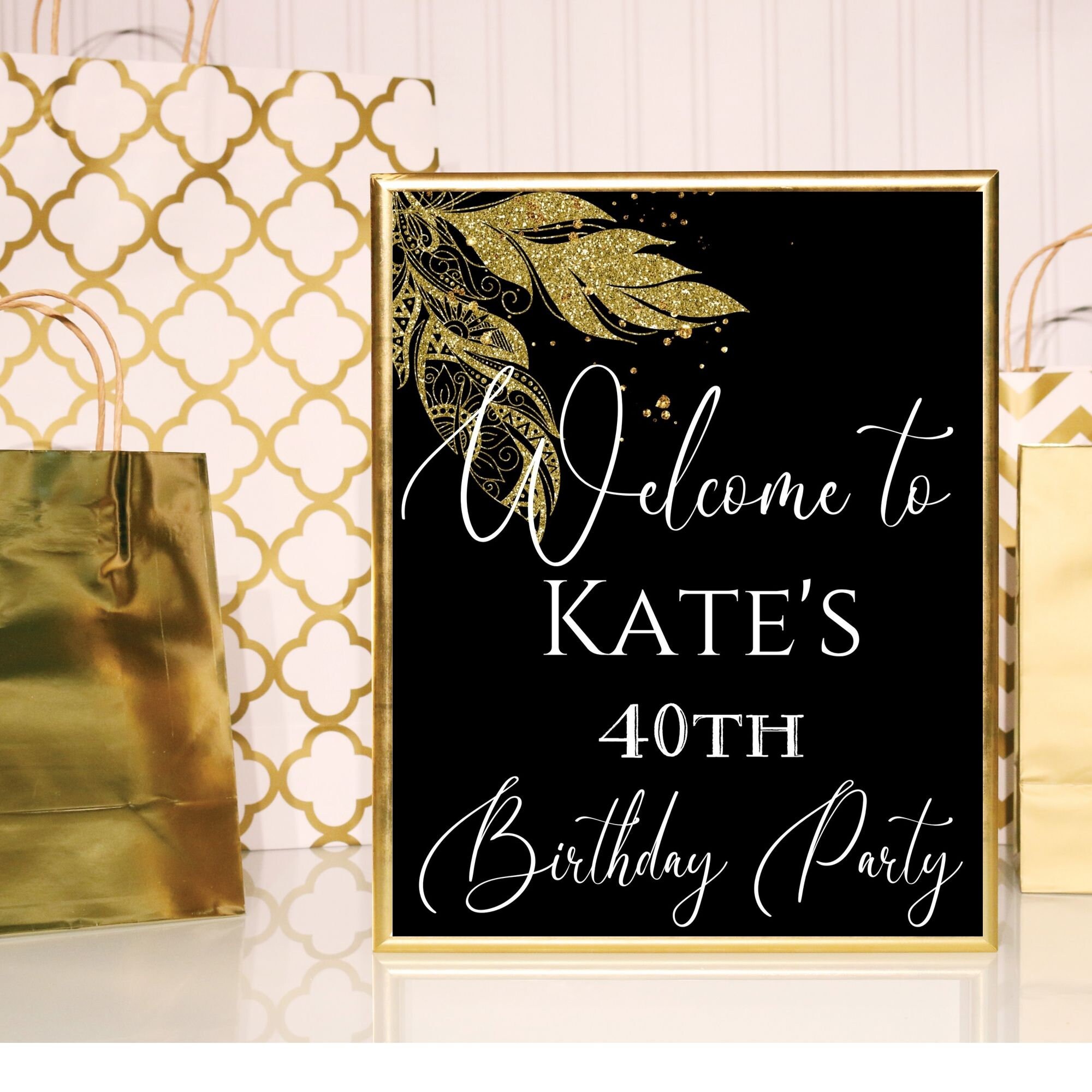 Personalized Birthday Party Welcome Sign Personalized Party - Etsy