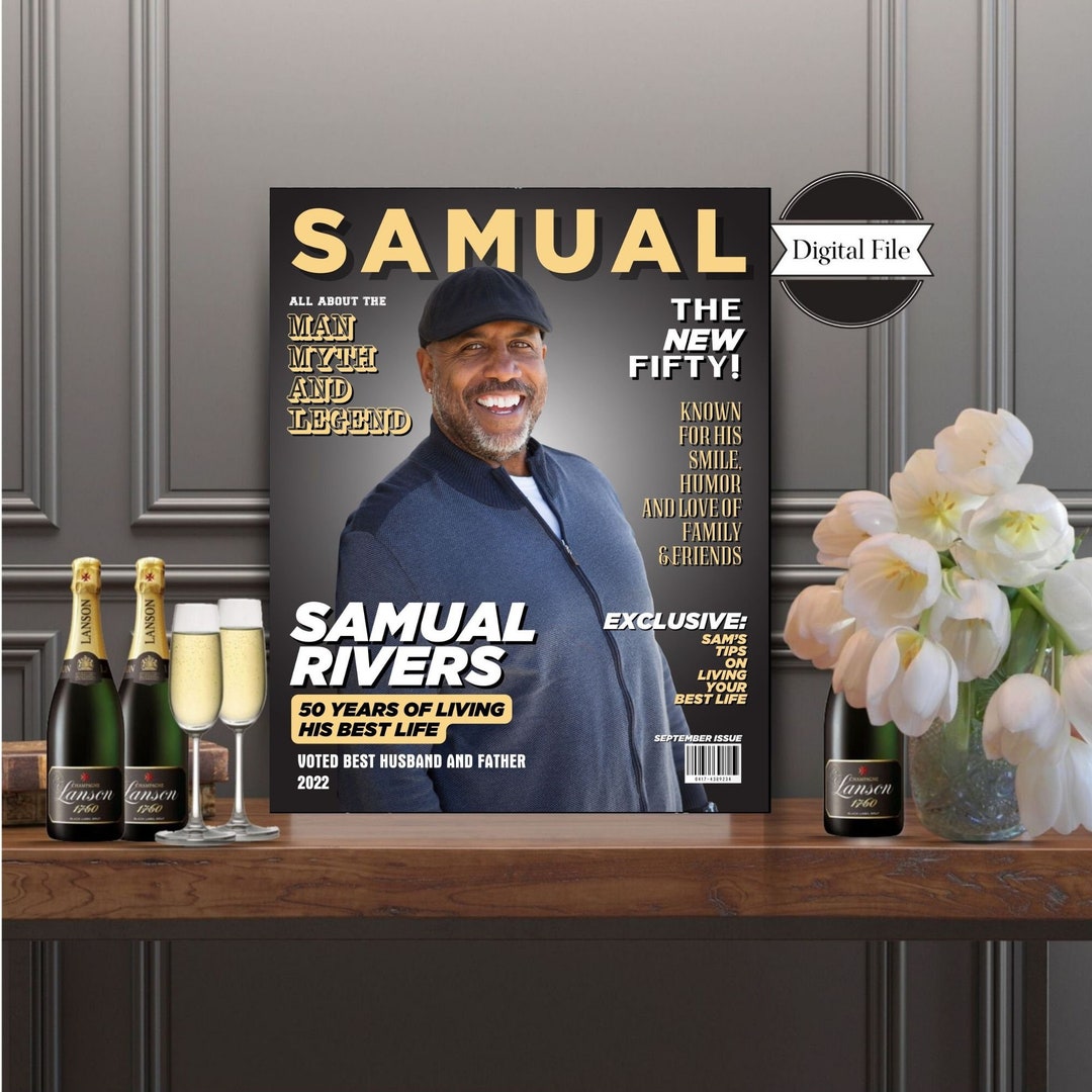 Personalized Photo Poster for Man Printable, Entrance Sign, the Man ...