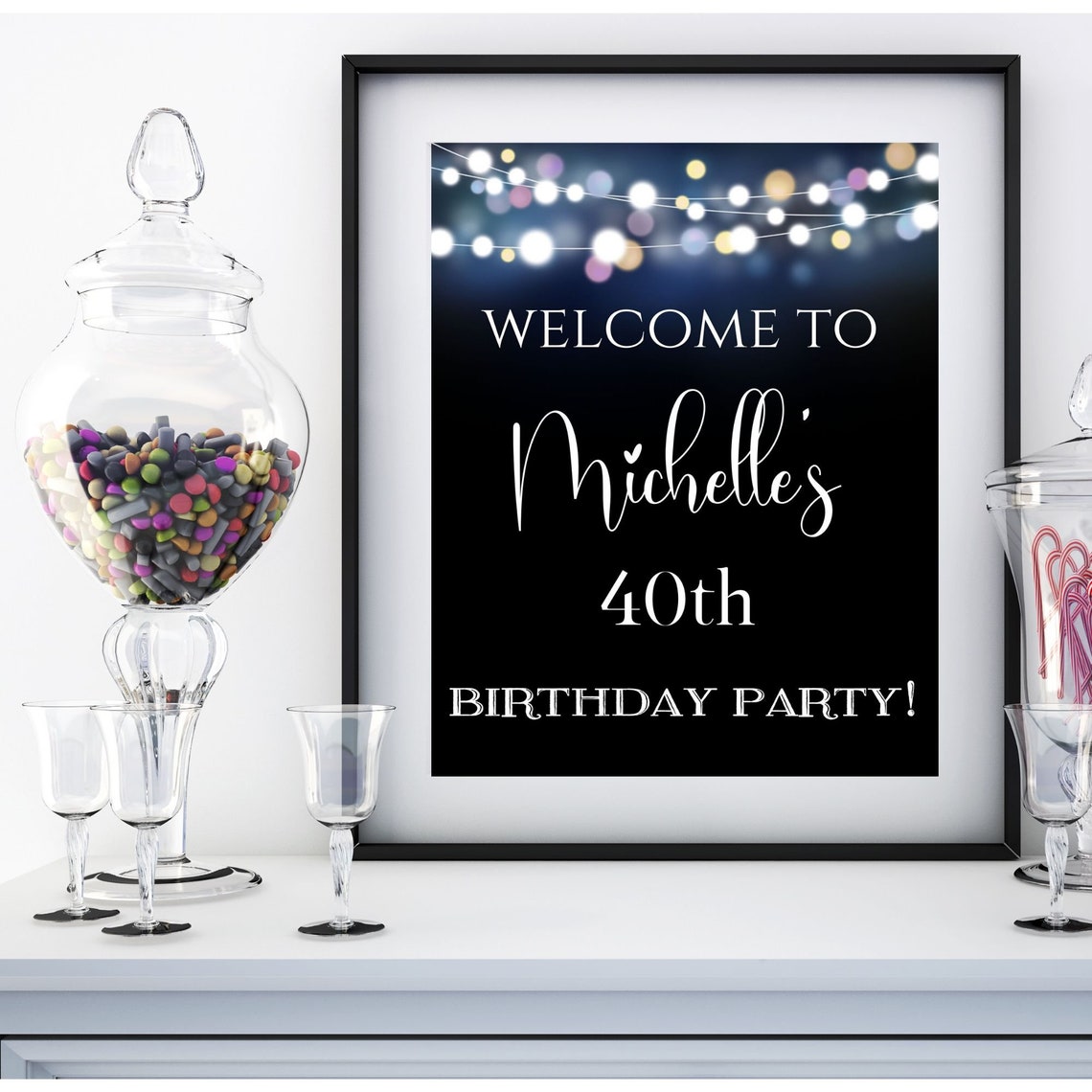 Birthday Party Welcome Poster Entrance Sign Entrance Poster | Etsy