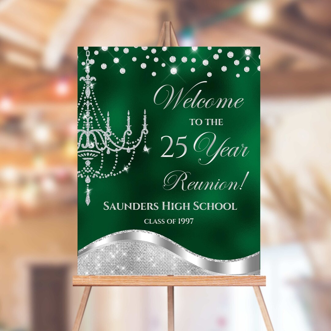 Personalized Reunion Welcome Printable, High School Reunion, College ...