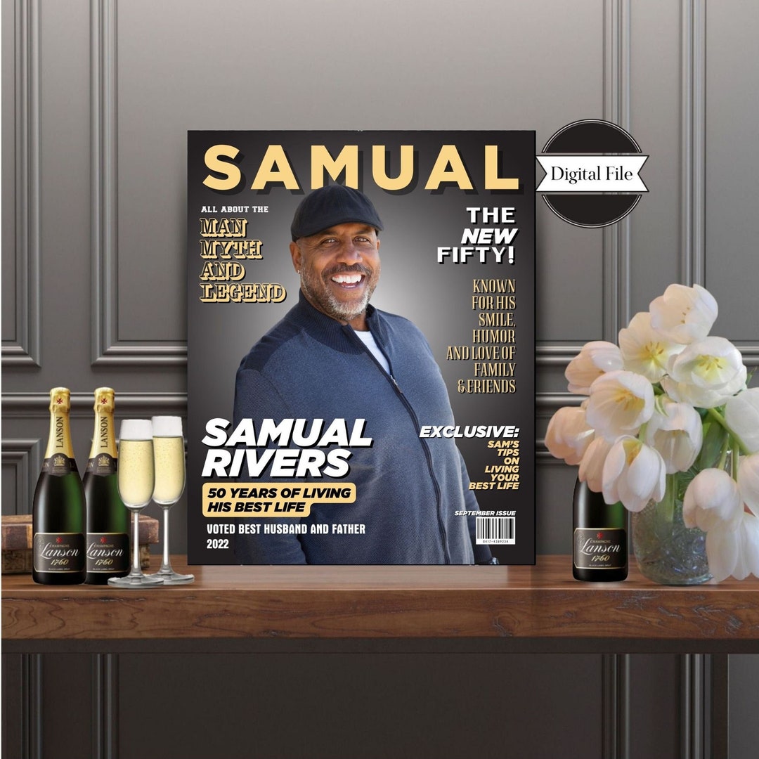 Personalized Photo Poster for Man Printable, Entrance Sign, the Man ...