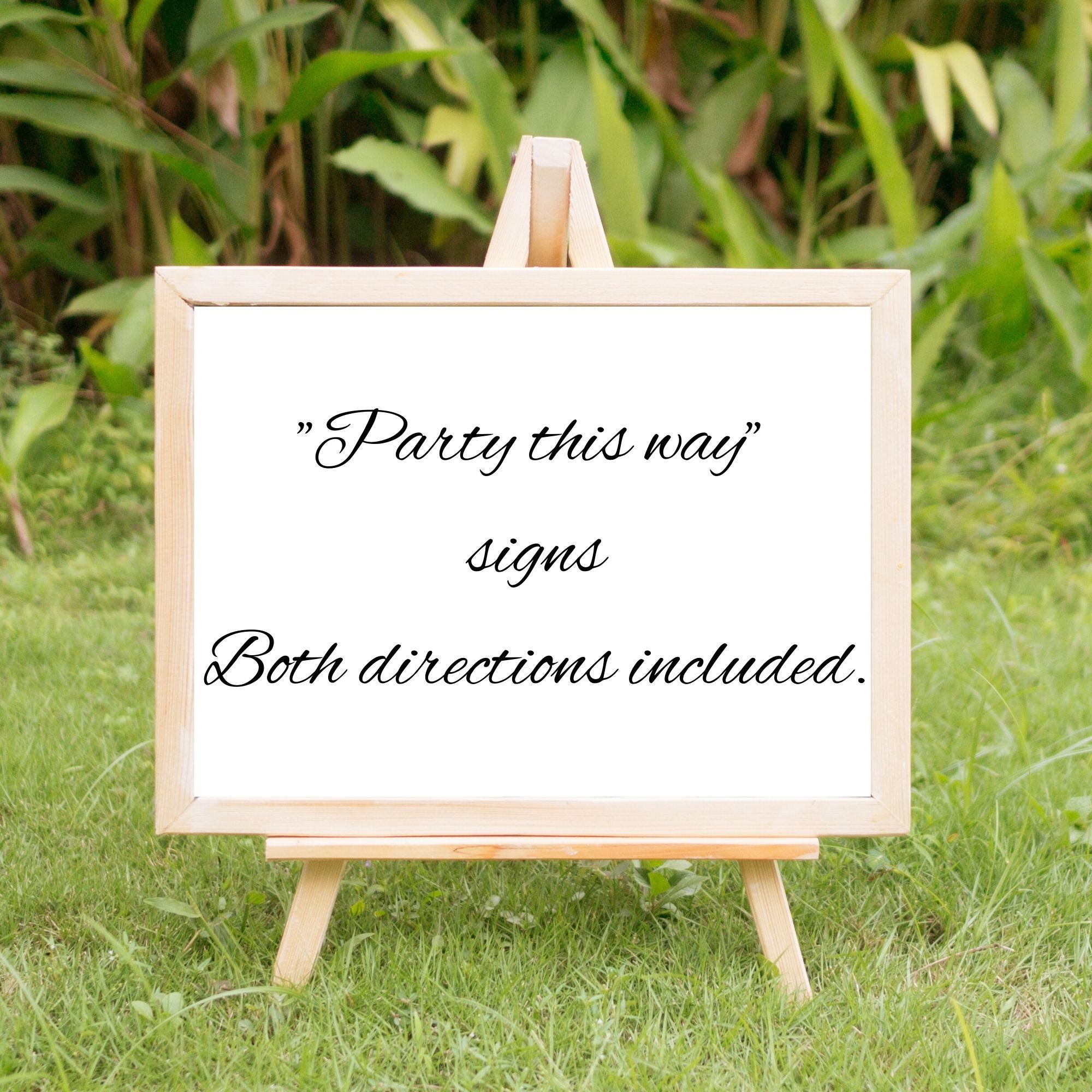 Party Directional Arrow Signs Gold and Black Stars Design | Etsy