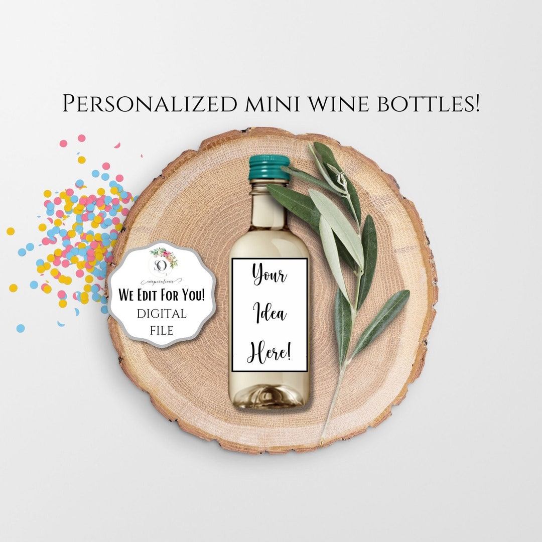 Custom Mini Wine Labels, Personalized Wine Labels, Custom Sutter Wine ...