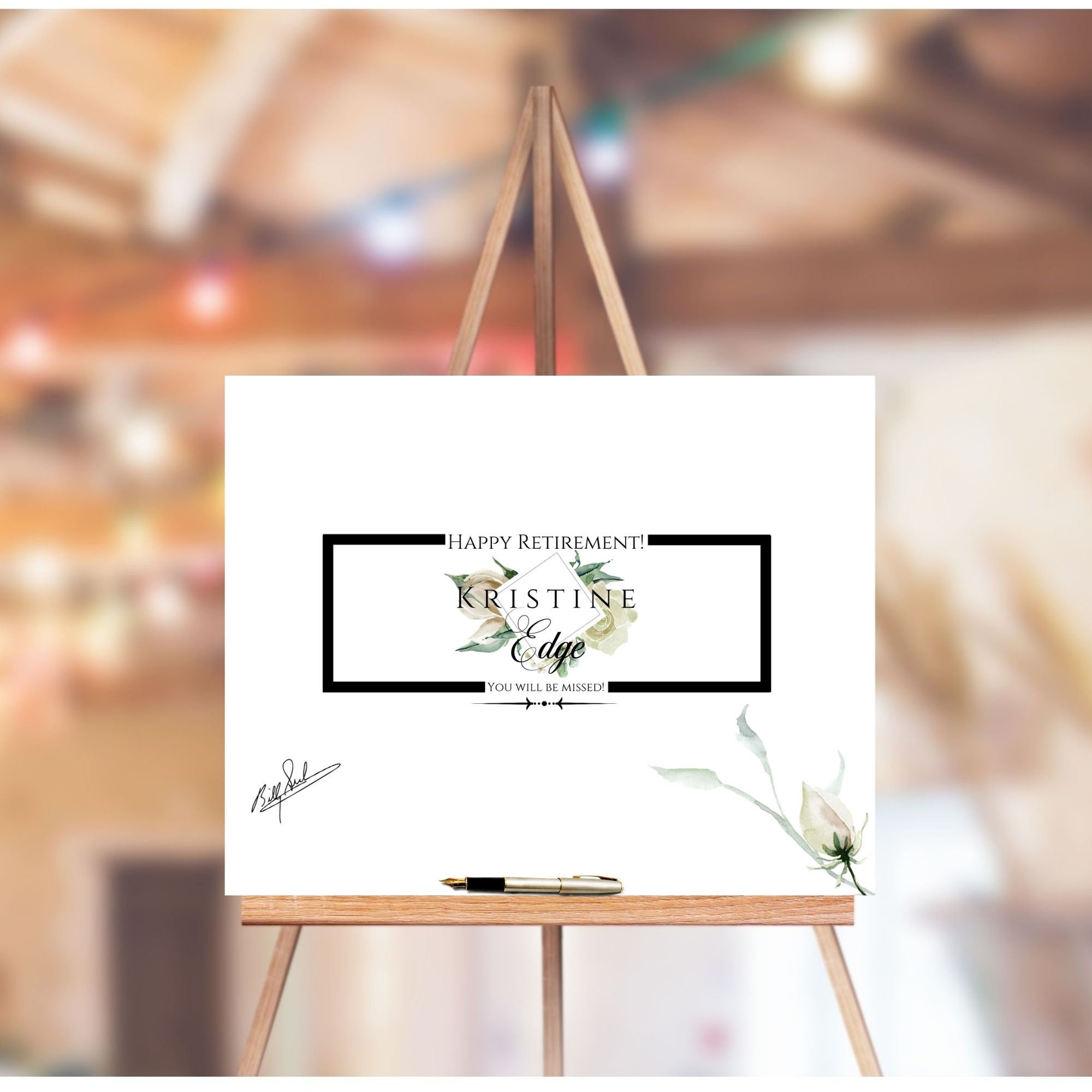 Retirement Party Signature Poster Retirement Gift | Etsy