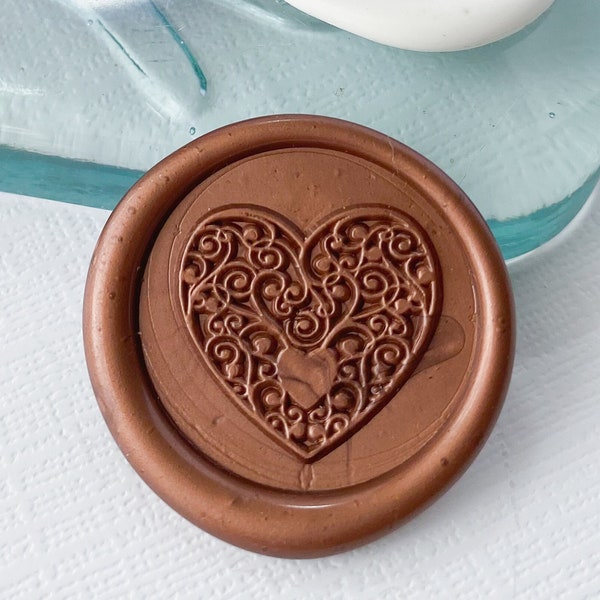 Heart Seal Stickers - Etsy
