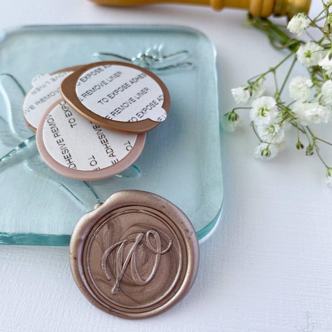 Letter W Wax Seal Stickers, Script Cursive Initial, Handmade - Use for ...