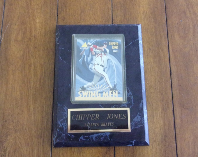 Chipper Jones 1995 Pinnacle "swing Men" Mounted Baseball Card - Etsy