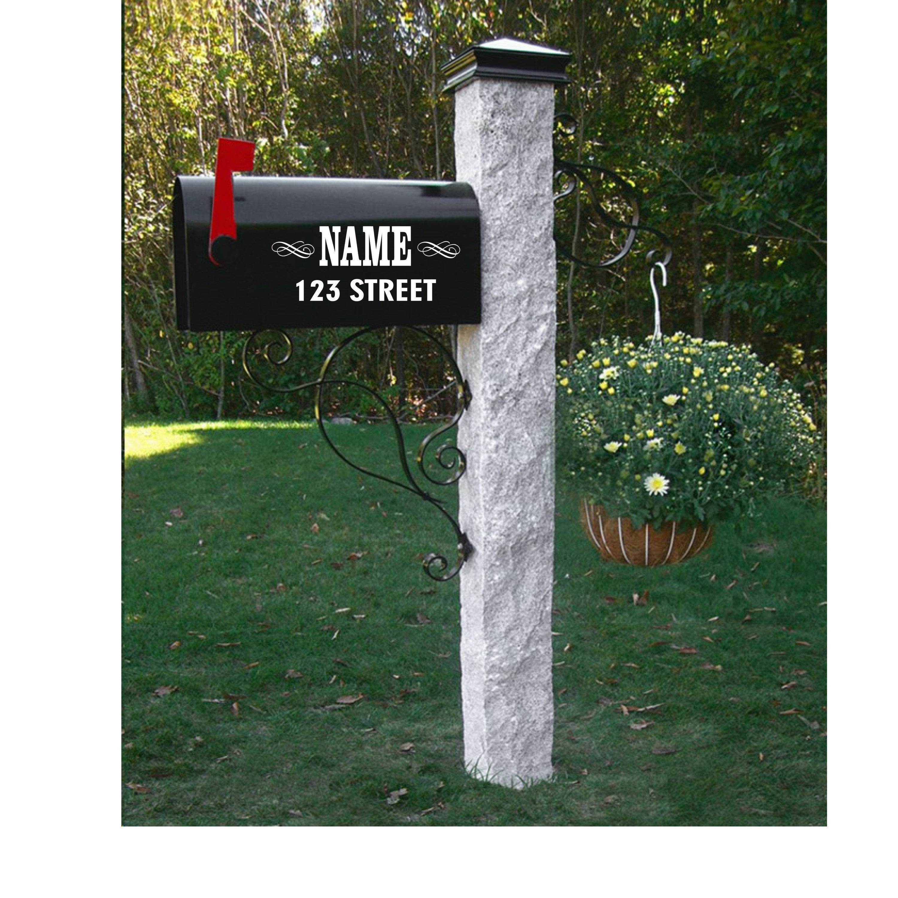 Mailbox Decal, Last Name Mailbox Decal, Mailbox Stickers, Personalized ...