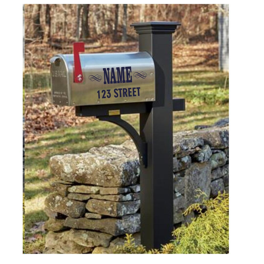 Mailbox Decal, Last Name Mailbox Decal, Mailbox Stickers, Personalized ...