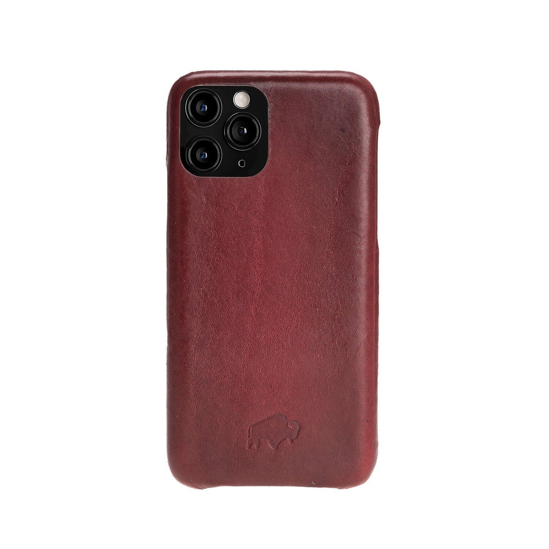 Apple iPhone 11 Pro Back Cover, Full Grain Leather iPhone 11 Pro Case ...