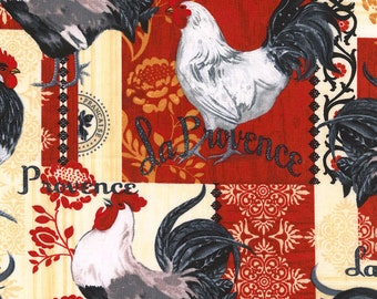 Rooster fabric | Etsy