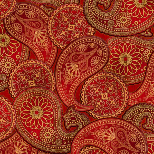 Paisley Fabric - Etsy