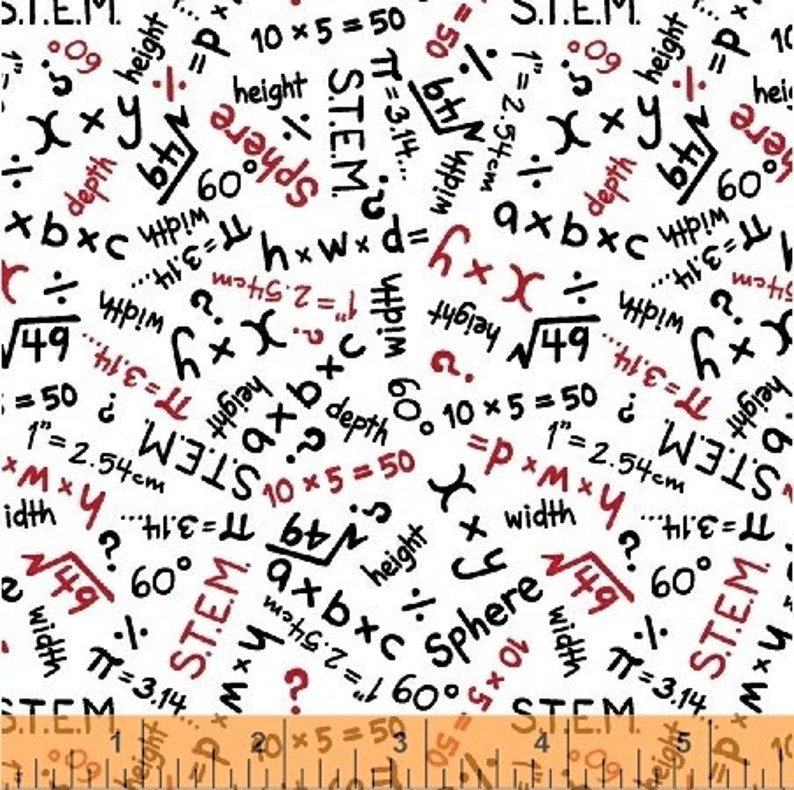 S.T.E.M. Fabric by the Yard Windham Fabrics Science Fabric - Etsy