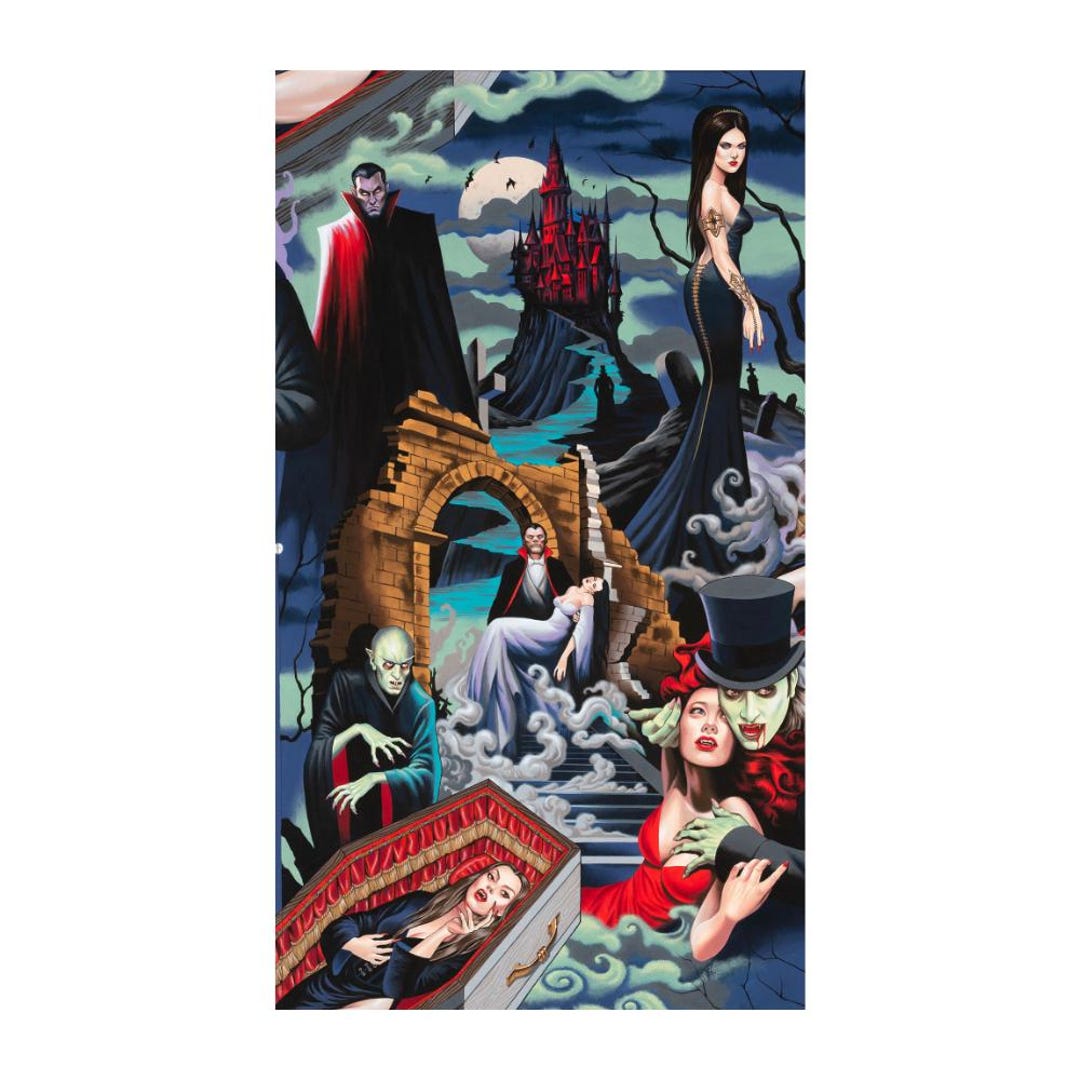 Vampire Fabric, Alexander Henry Fabric, by the Yard, Night of the ...